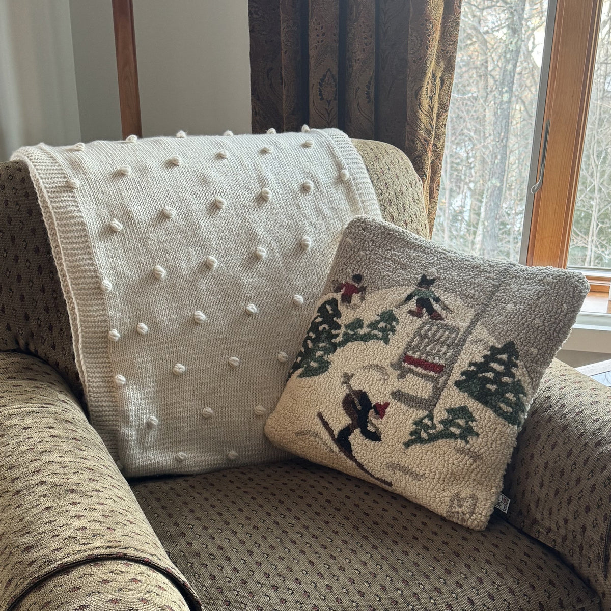 Merino Popcorn Lap Throws | Himalayan Naari